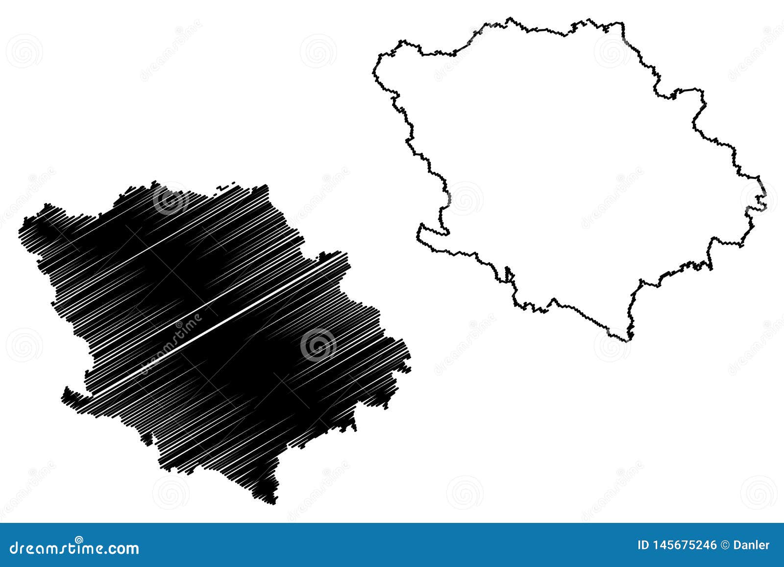 Kremenchuk City Ukraine, Poltava Oblast Map Vector Illustration ...