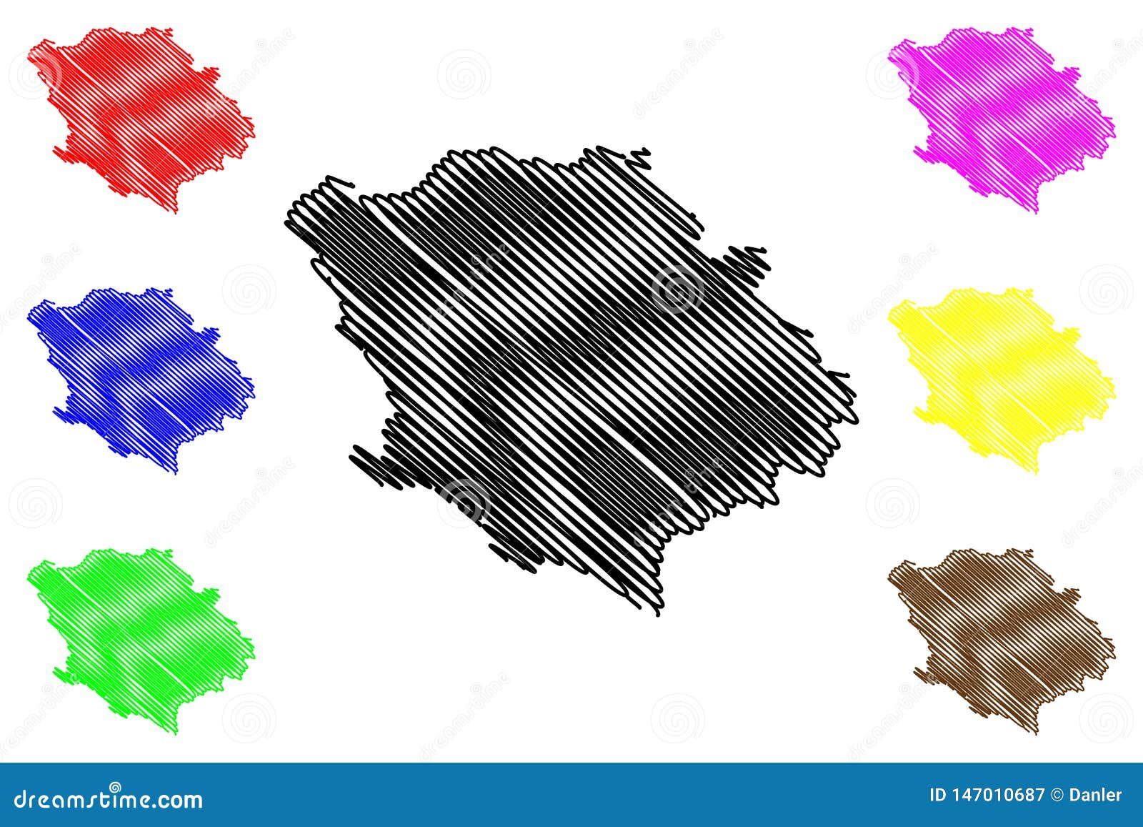 Kremenchuk City Ukraine, Poltava Oblast Map Vector Illustration ...