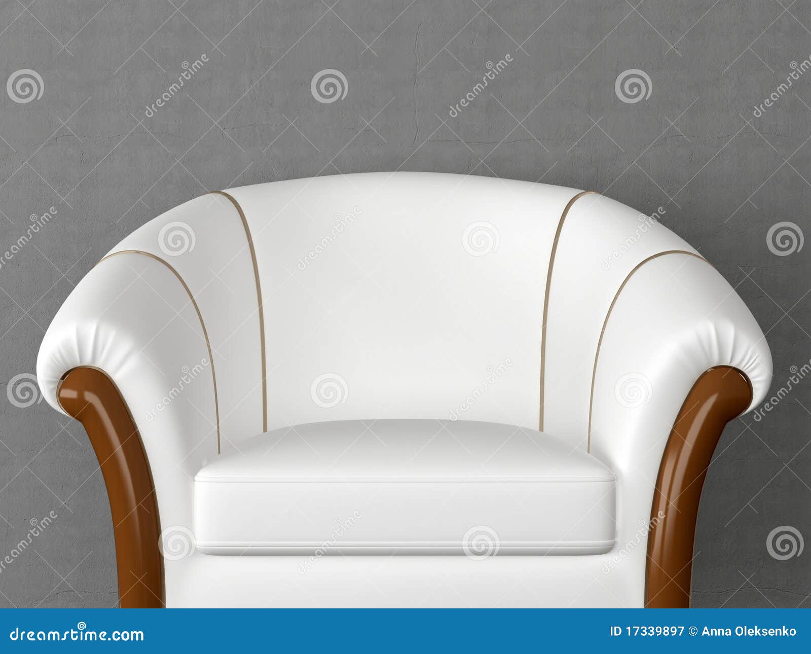 Poltrona Bianca Antica Classica Illustrazione di Stock - Illustrazione ...