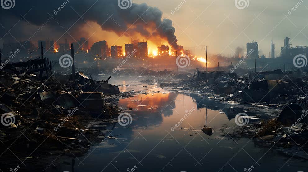 Polution, Devastating Effects To Environment and Planet Earth Stock ...