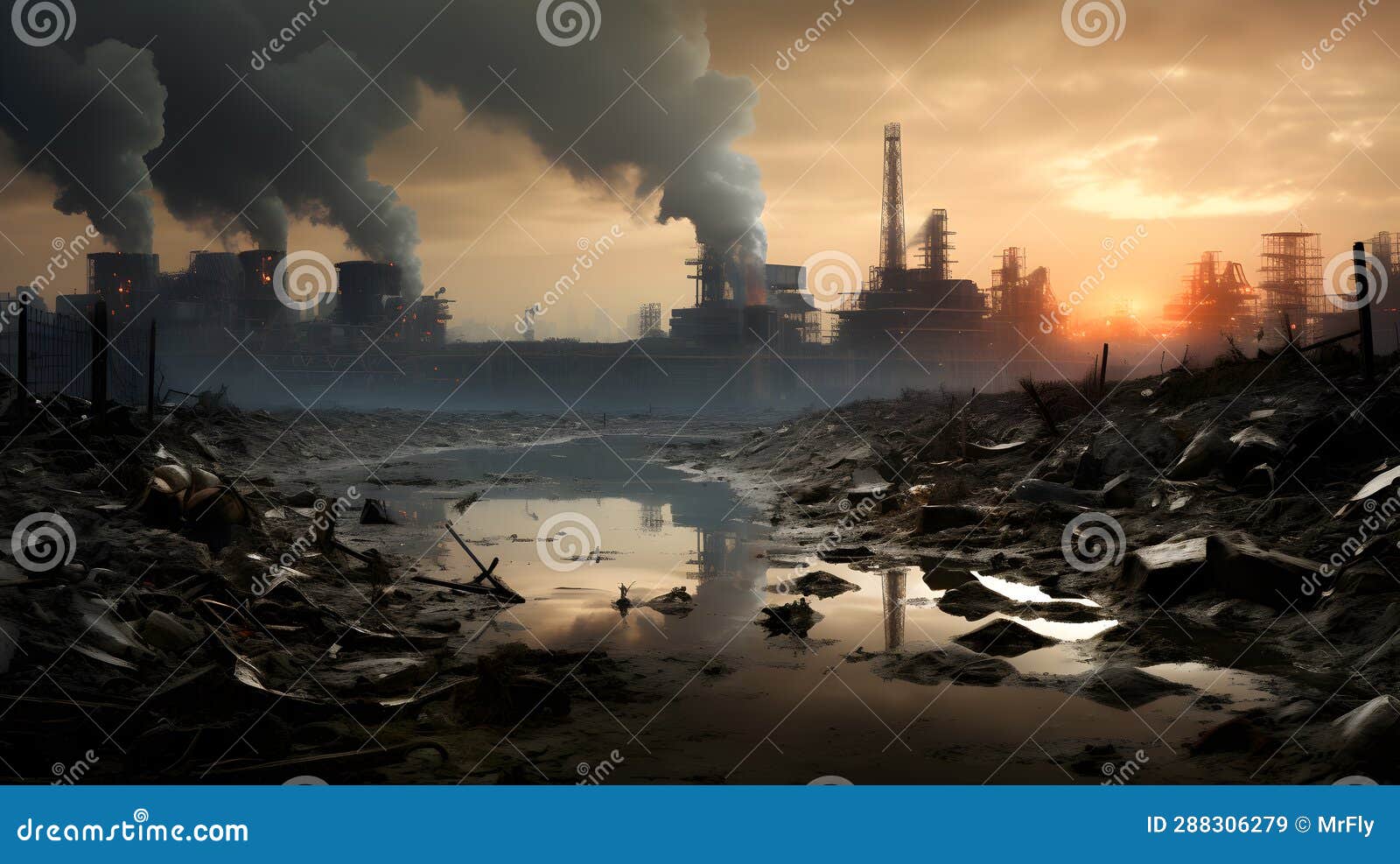 Polution, Devastating Effects To Environment And Planet Earth Royalty ...