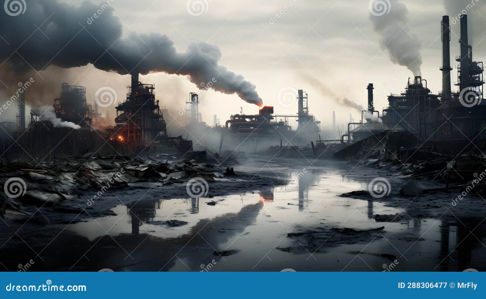 Polution, Devastating Effects To Environment and Planet Earth Stock ...