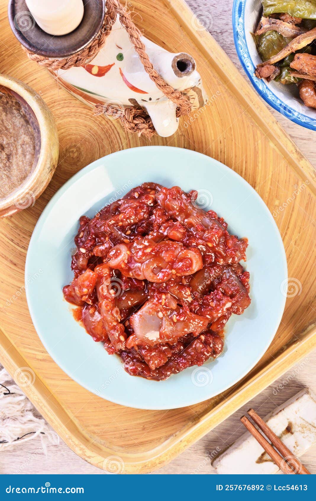 Polvo salgado coreano foto de stock. Imagem de gourmet - 257676892