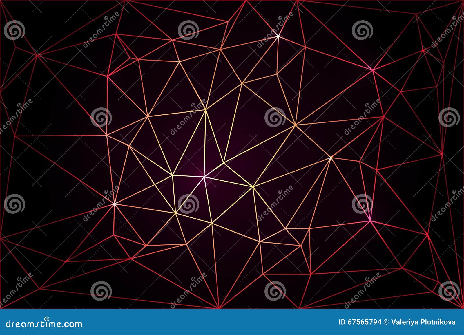 Poly Background with Colored Cobwebs on a Black Background Stock Vector ...