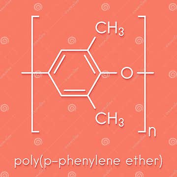 Polyp-phenylene Oxide PPO Polymer, Chemical Structure. Also Known As ...