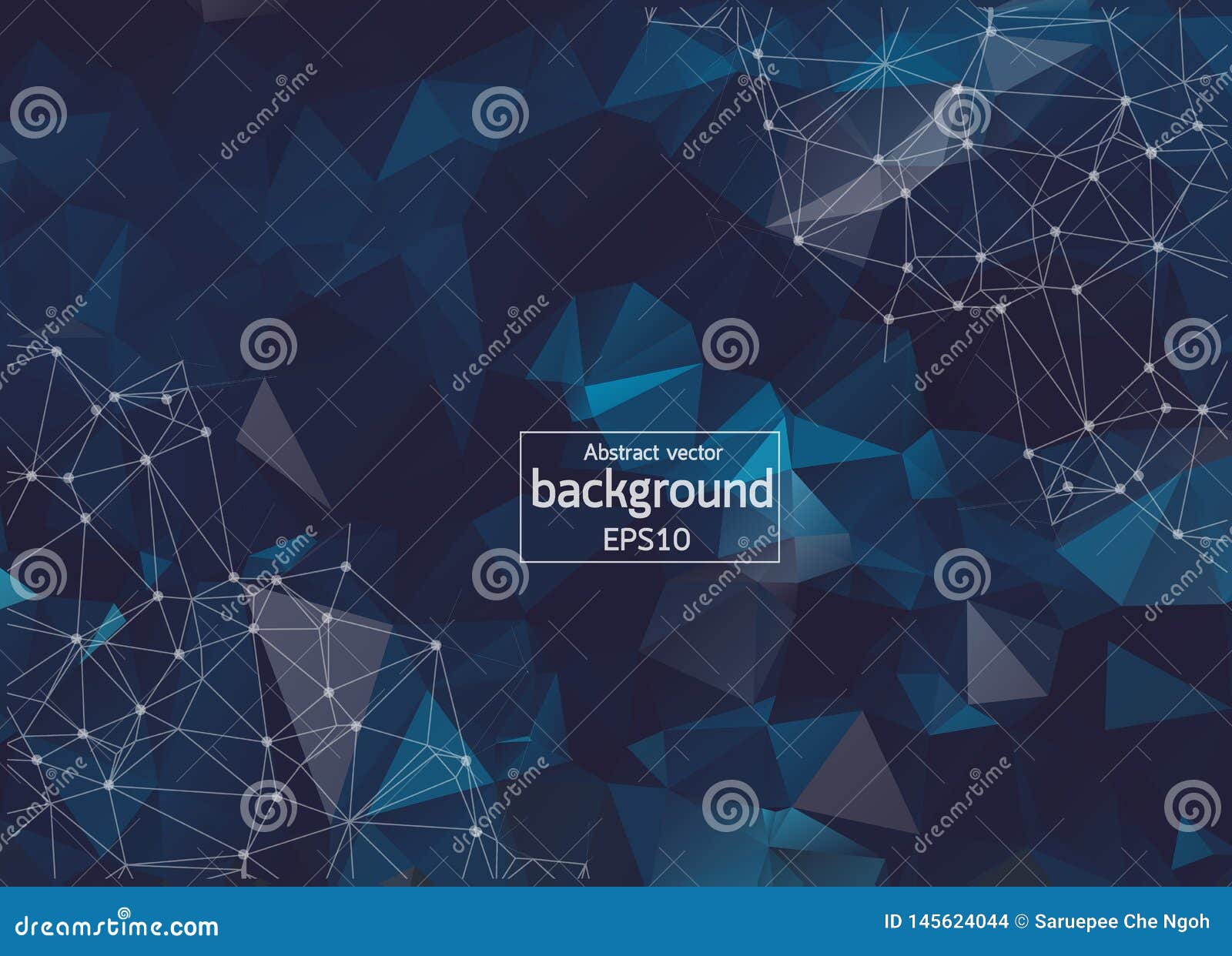 Poly Polygon Dark Blue Backgrounds Fabricate With Connecting Points And ...