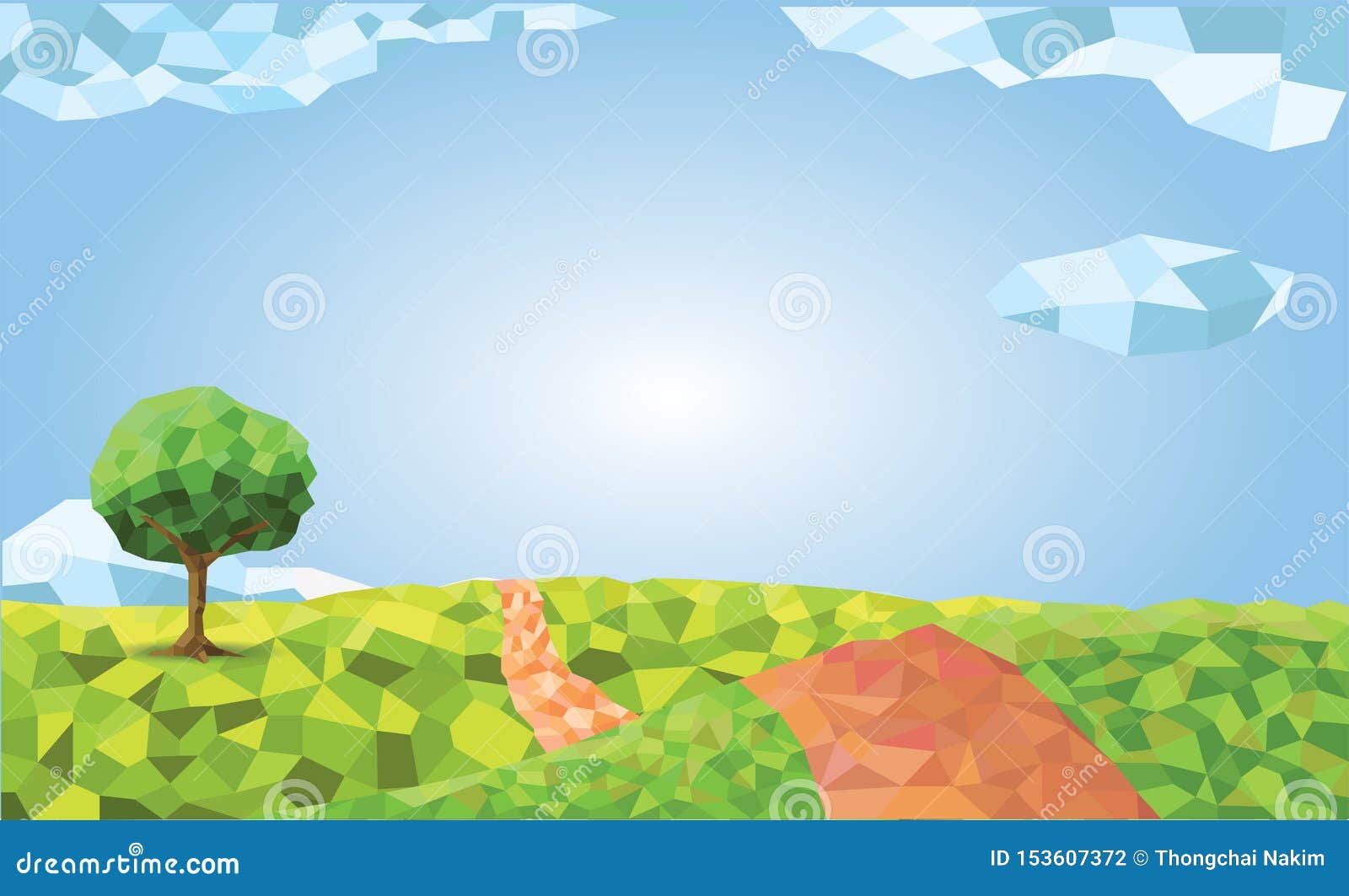 Polygon Nature of Green Grass. Stock Vector - Illustration of element ...