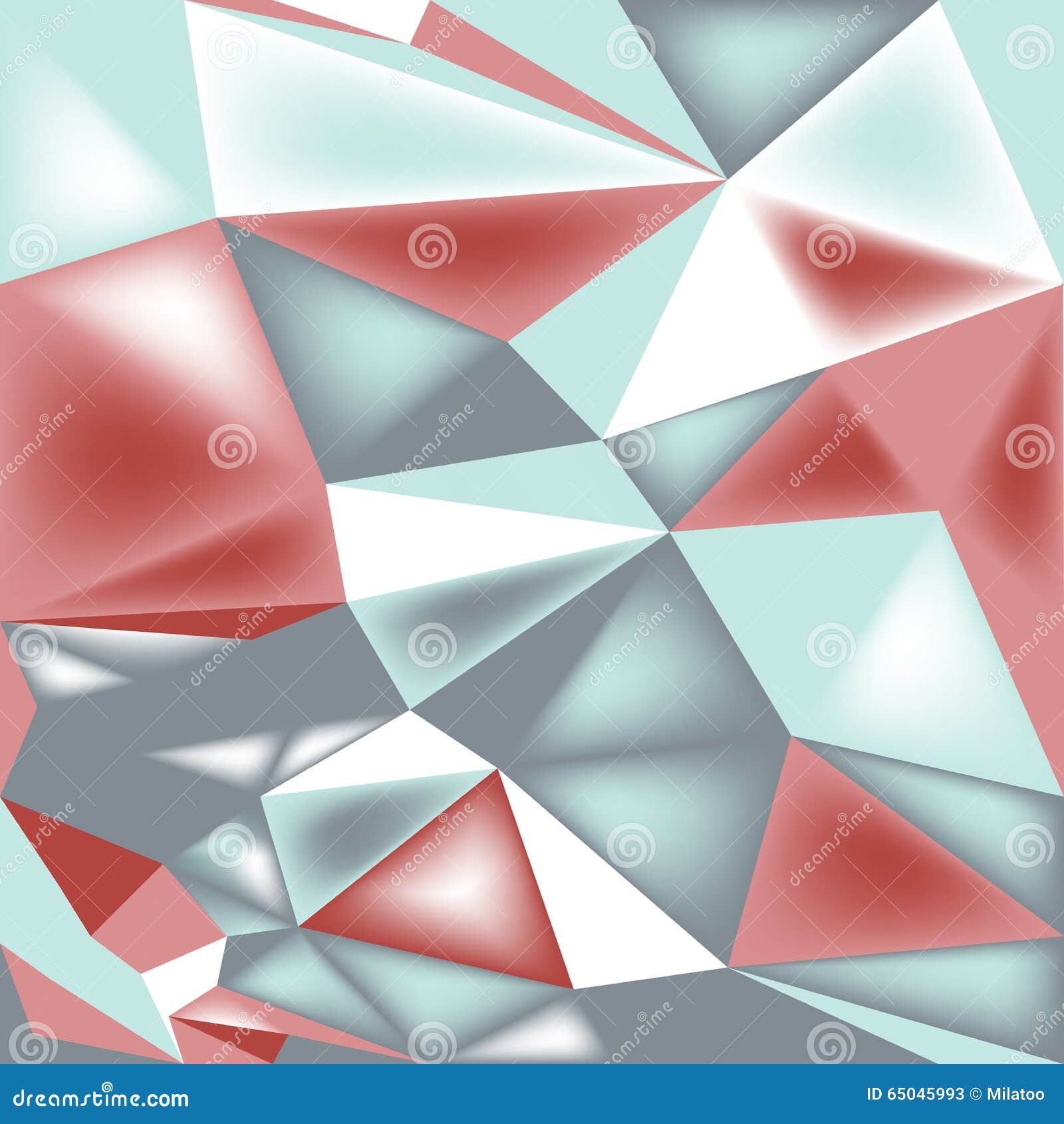 Poly Triangle 3d Seamless Pattern Stock Vector - Illustration of ...