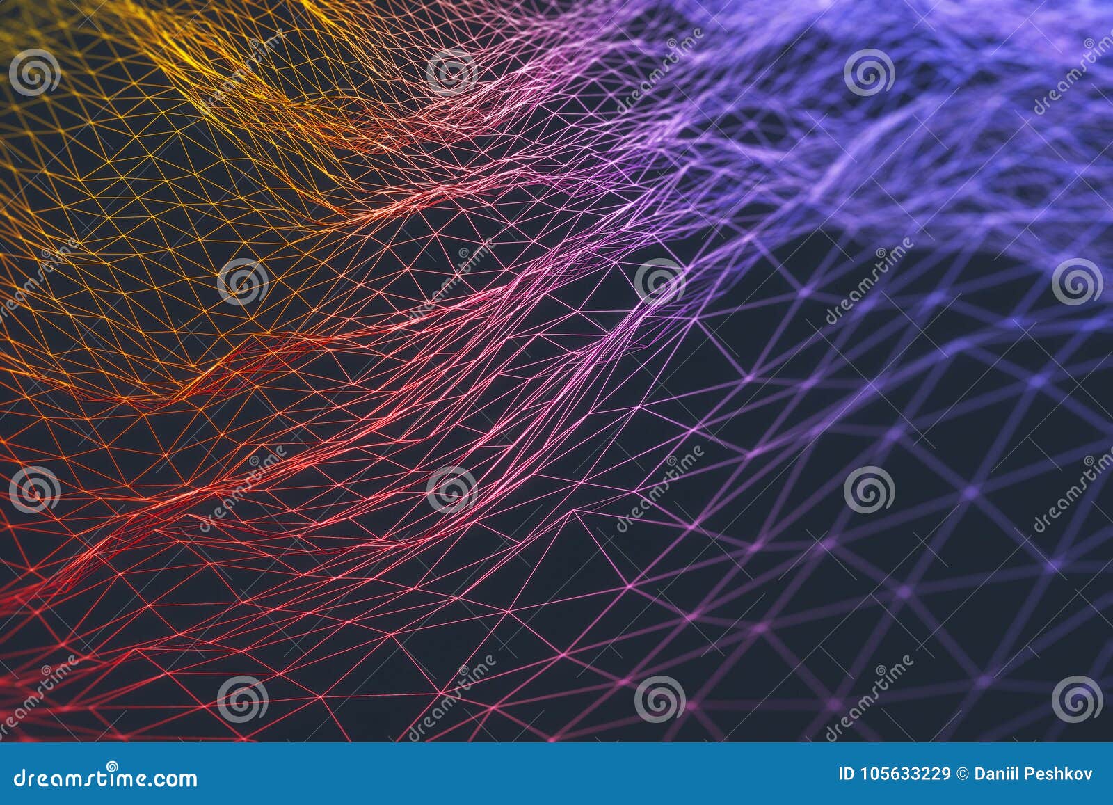 Polyagonal wave backdrop stock illustration. Illustration of polygonal ...