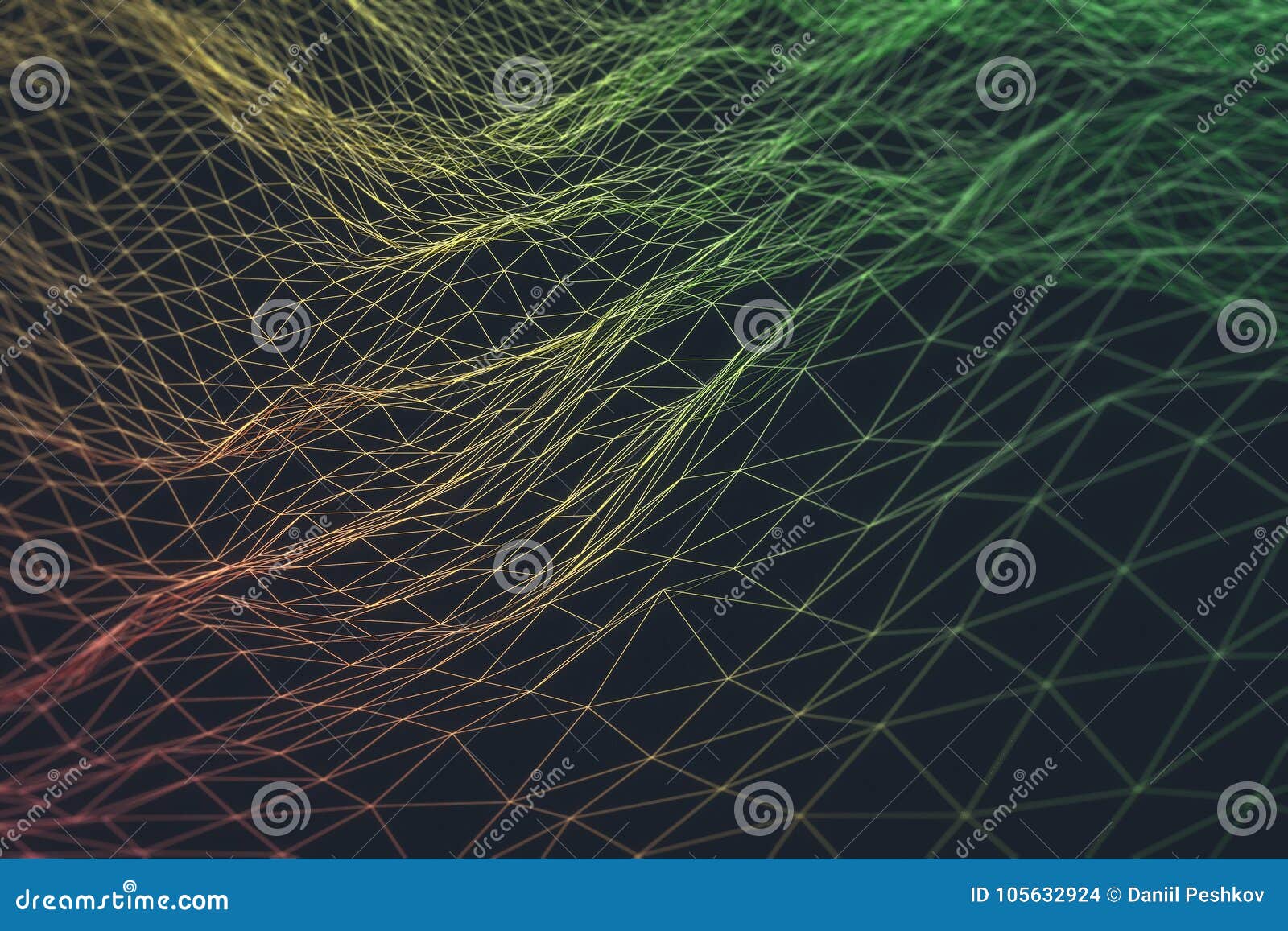 Polyagonal wave wallpaper stock illustration. Illustration of modern ...