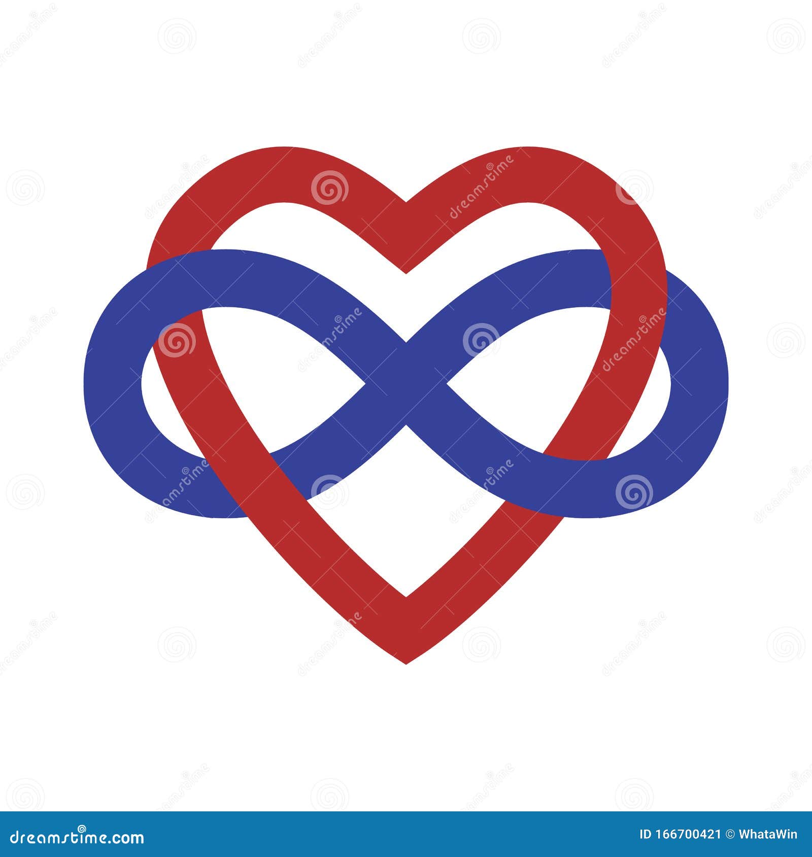 Polyamory Concept Sign Banner. Vector Infinity Heart Shape Stock Vector ...