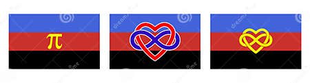 Polyamory Movement Symbol Flat Icon. Flag of Love Polyamorous Stock Vector - Illustration of ...
