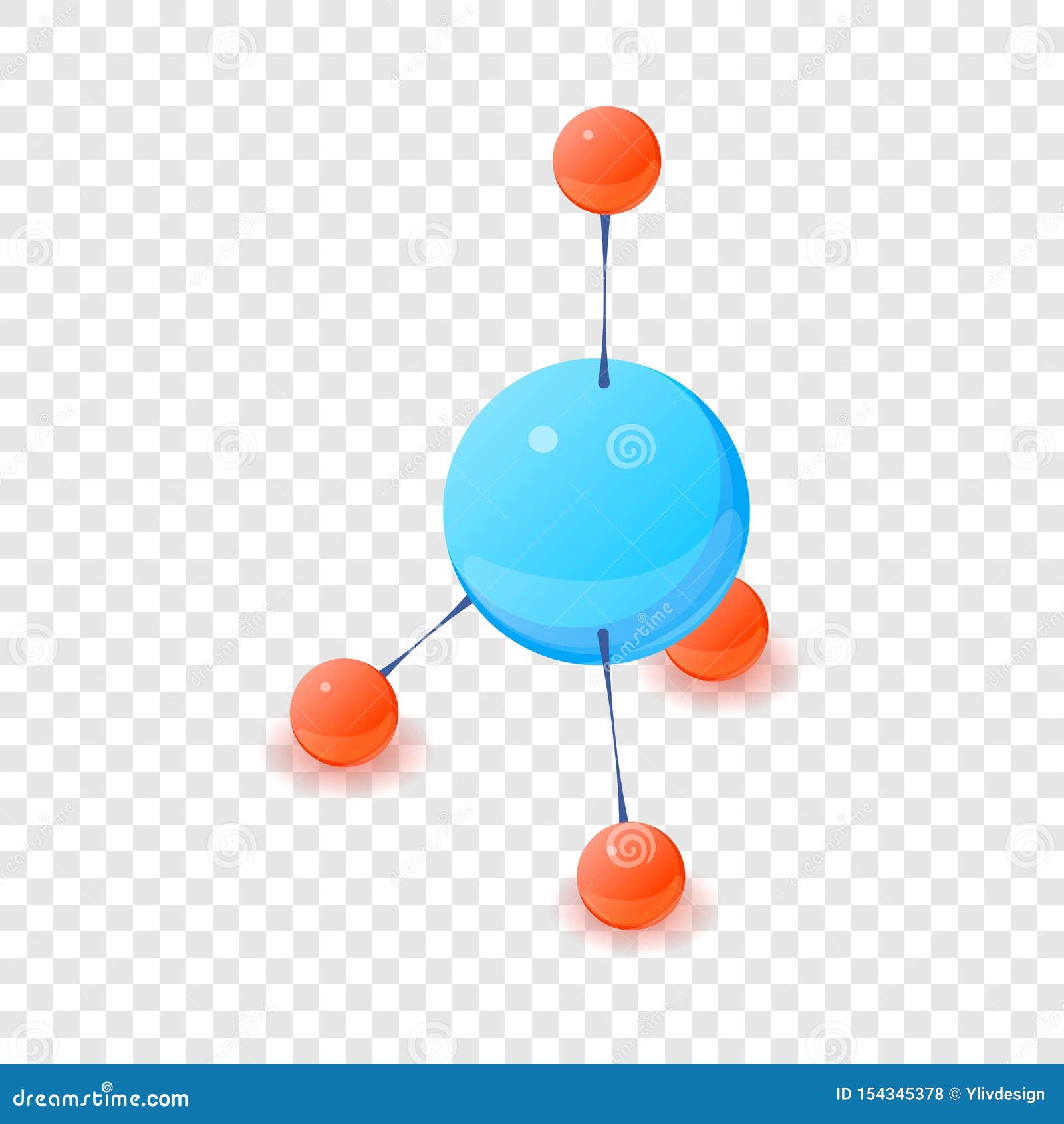 Polyatomic Molecule Icon, Isometric 3d Style Stock Vector ...