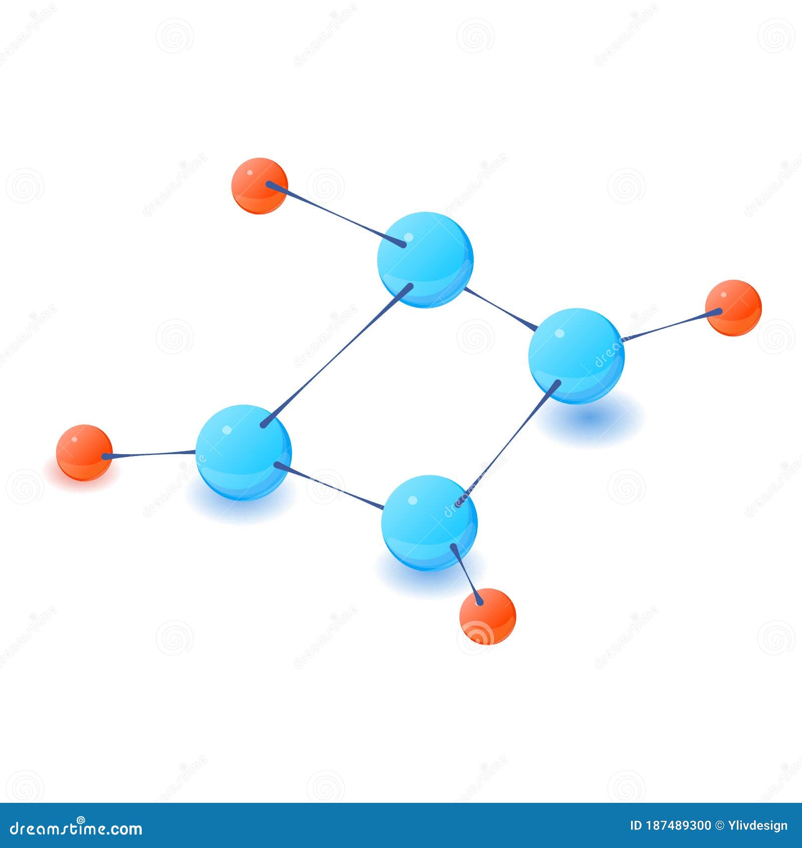 Polyatomic Molecule Icon, Isometric Style Stock Vector - Illustration ...