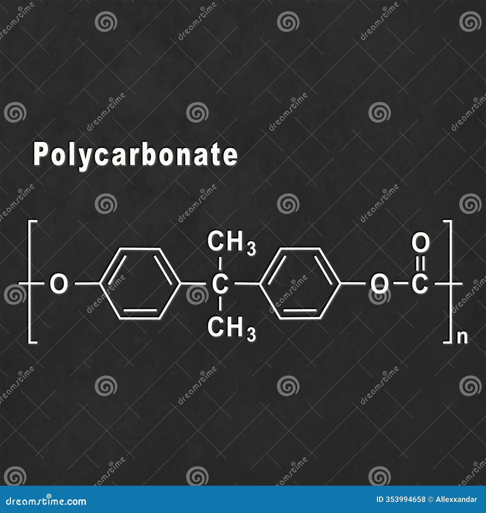 Polycarbonate PC, Structural Chemical Formula Royalty-Free Stock Image ...