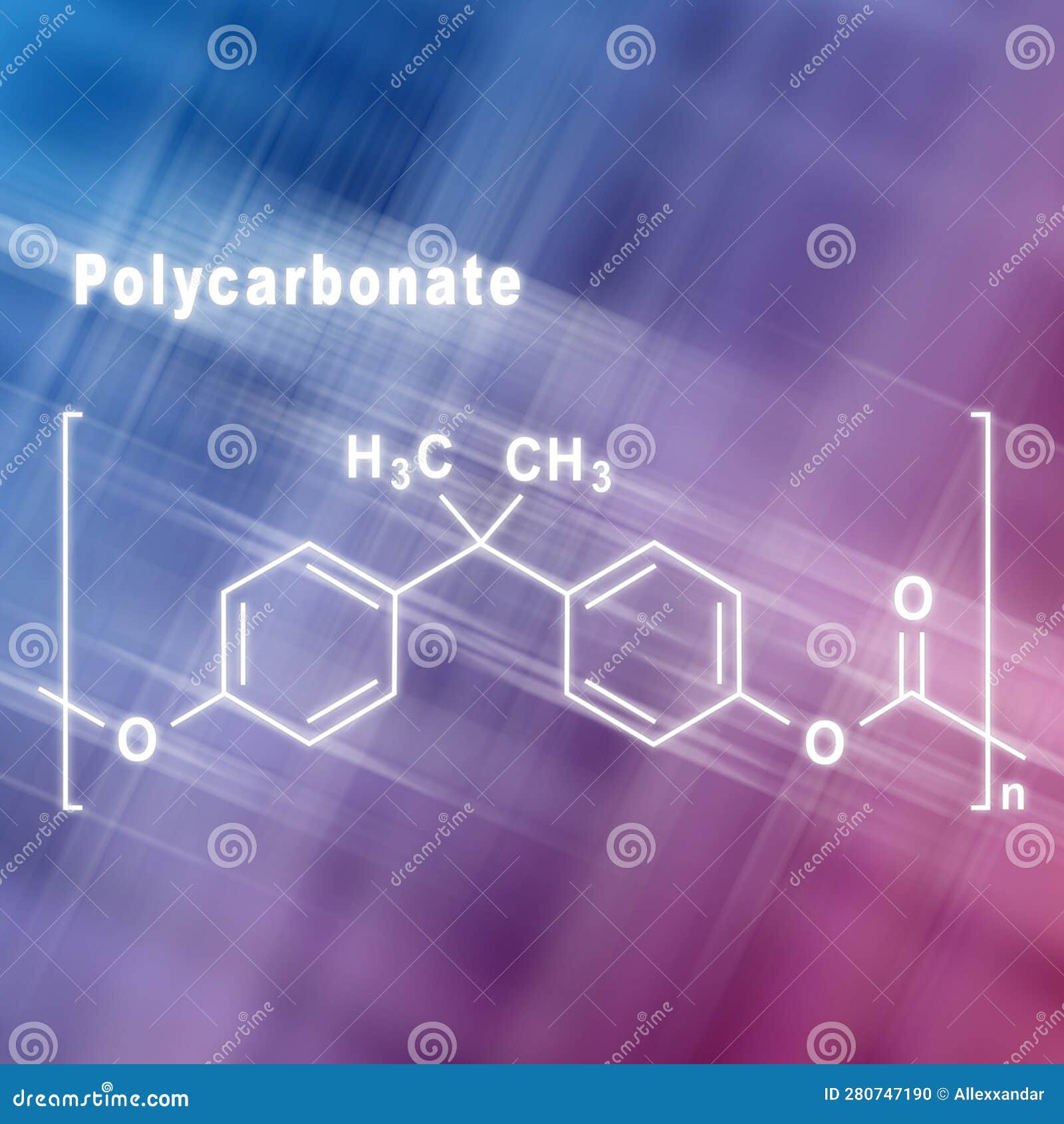 Polycarbonate PC, Structural Chemical Formula Stock Photography ...
