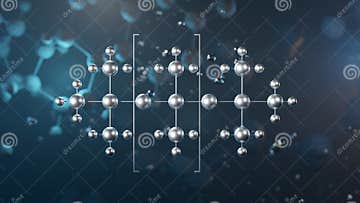 Polydimethylsiloxane Molecular Structure, 3d Model Molecule, Silicone ...