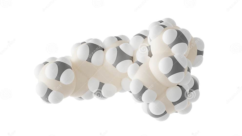 Polydimethylsiloxane Molecule, Silicone Polymer, Molecular Structure ...