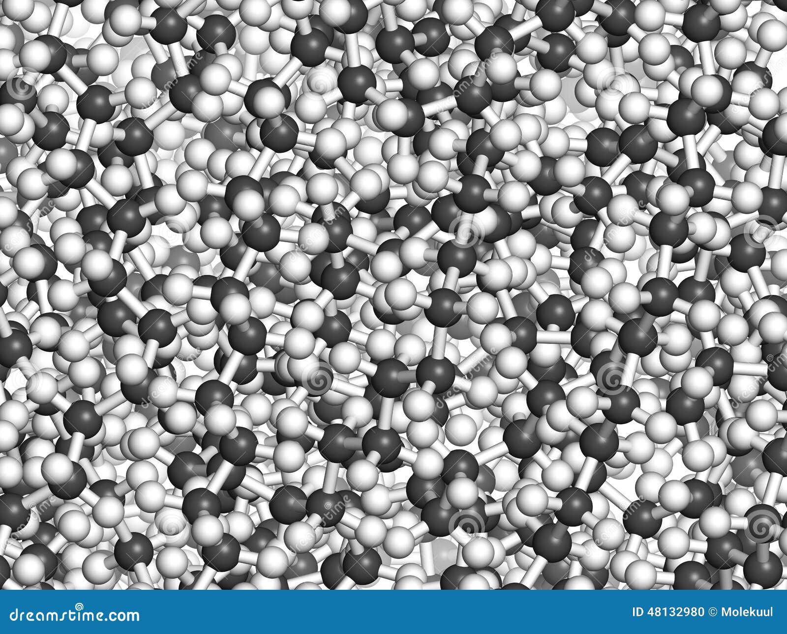 Polyethyleen (PE, Polytheen, Polyethene) Plastic, Chemische Struc Stock ...