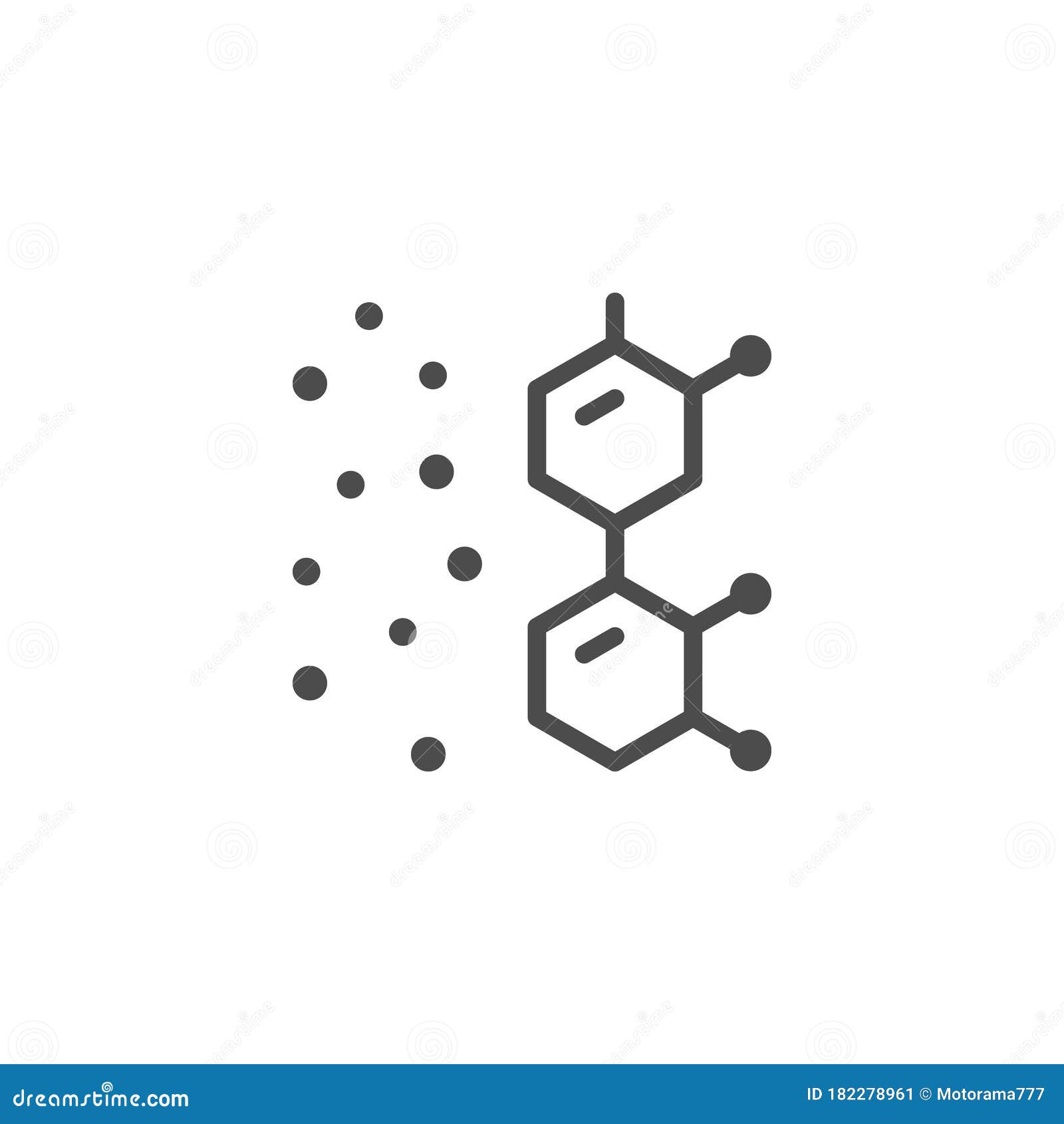 Polyethylene Formula Line Outline Icon Stock Vector - Illustration of ...