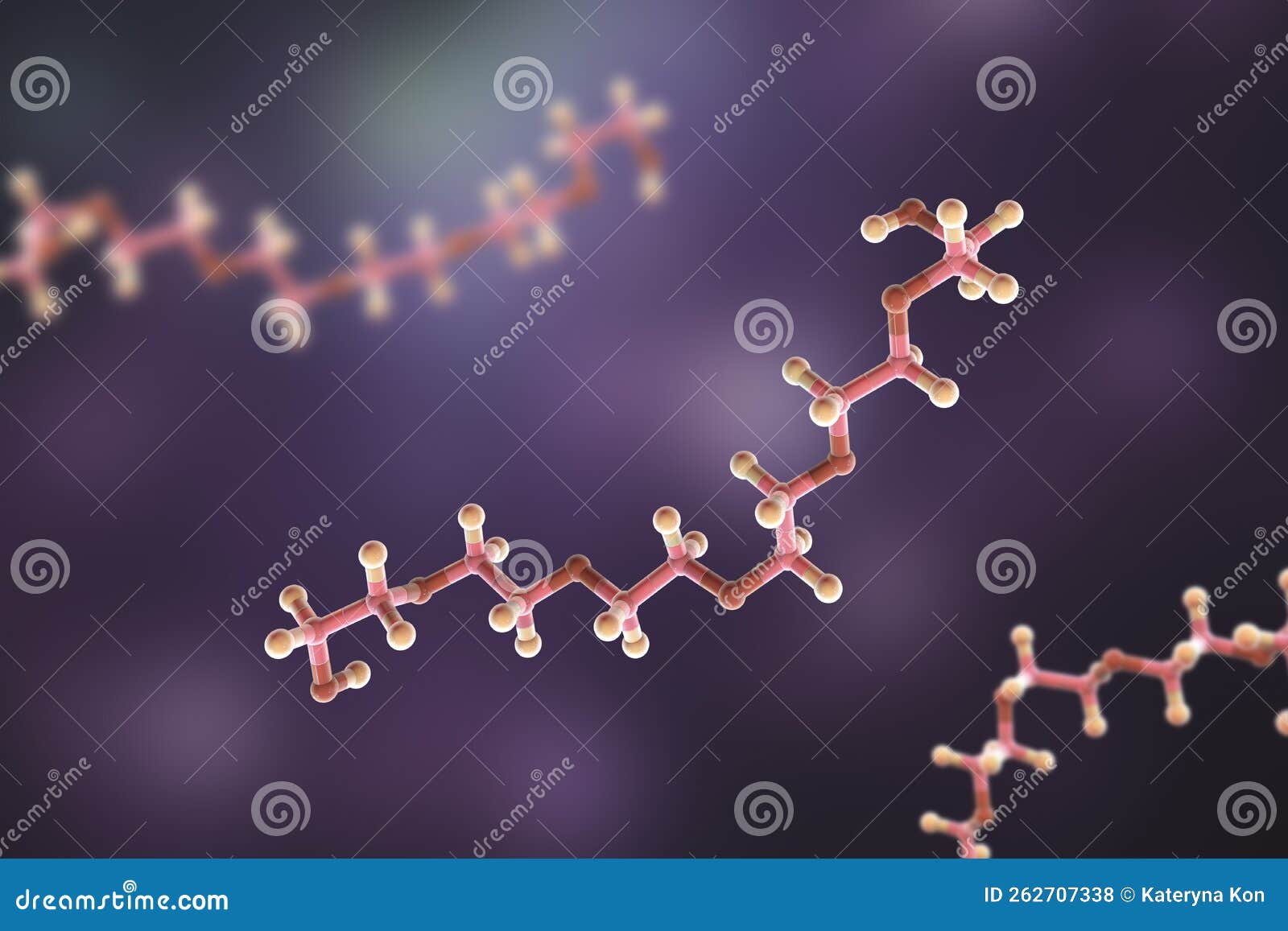 Polyethylene Glycol, Hexaethylene Glycol Molecule, 3D Illustration ...