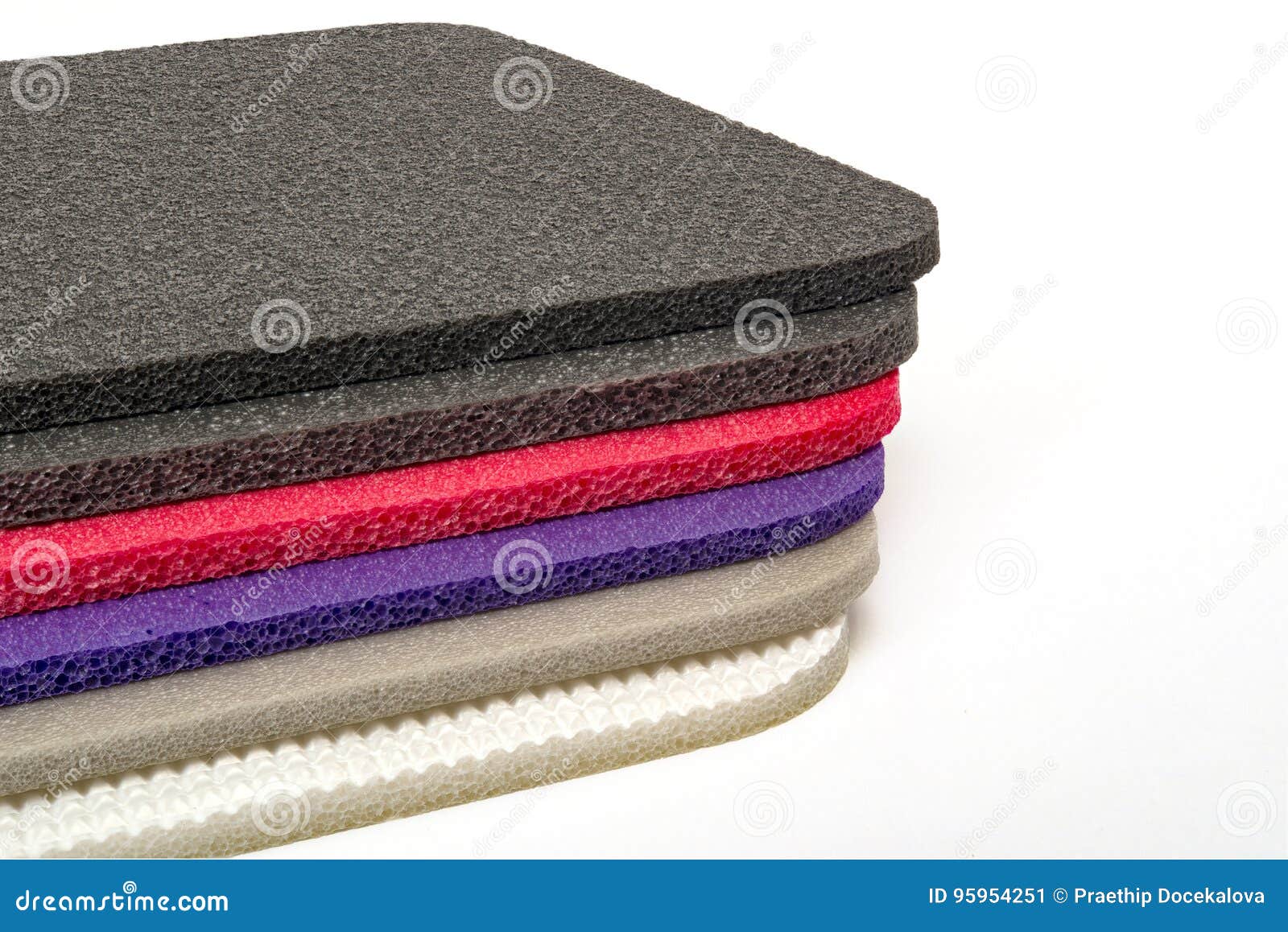 Polyethylene Material Multi Colour Foam Closed Up Stock Image - Image ...