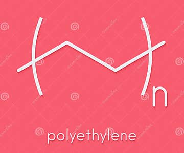 Polyethylene PE, Polythene, Polyethene Plastic, Chemical Structure ...