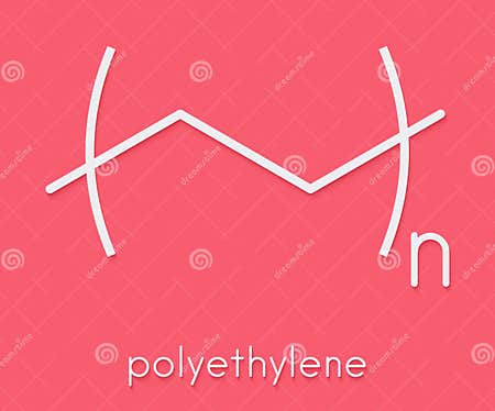 Polyethylene PE, Polythene, Polyethene Plastic, Chemical Structure ...