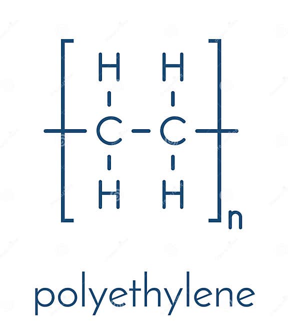 Polyethylene PE, Polythene, Polyethene Plastic, Chemical Structure ...