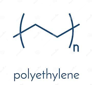 Polyethylene PE, Polythene, Polyethene Plastic, Chemical Structure ...