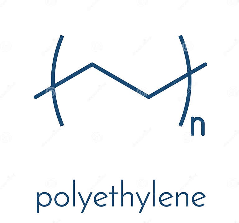 Polyethylene PE, Polythene, Polyethene Plastic, Chemical Structure ...