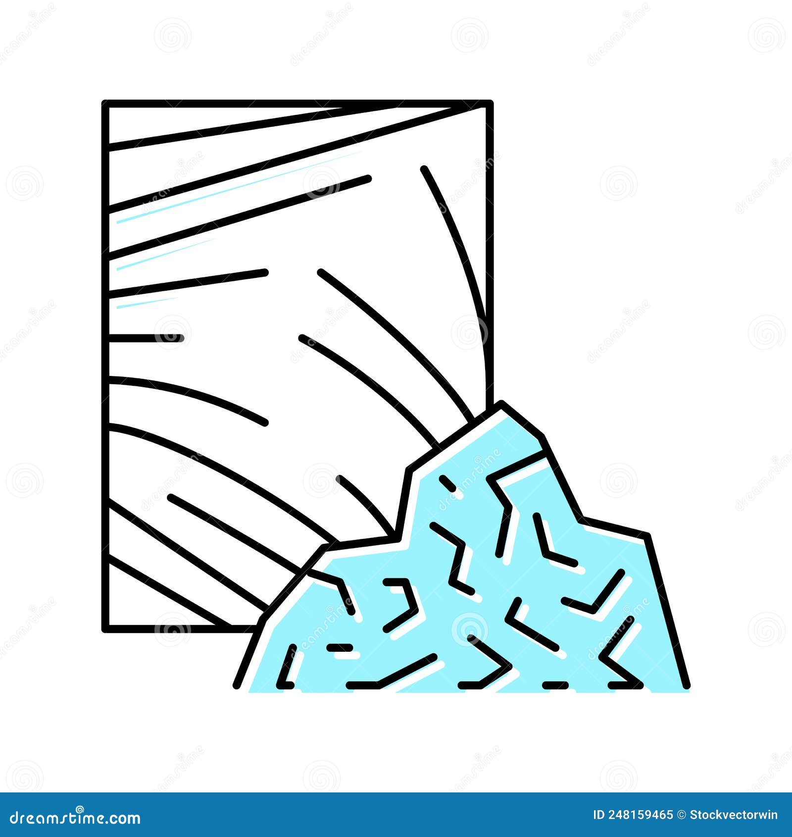 Polyethylene Plastic Color Icon Vector Illustration Stock Vector ...