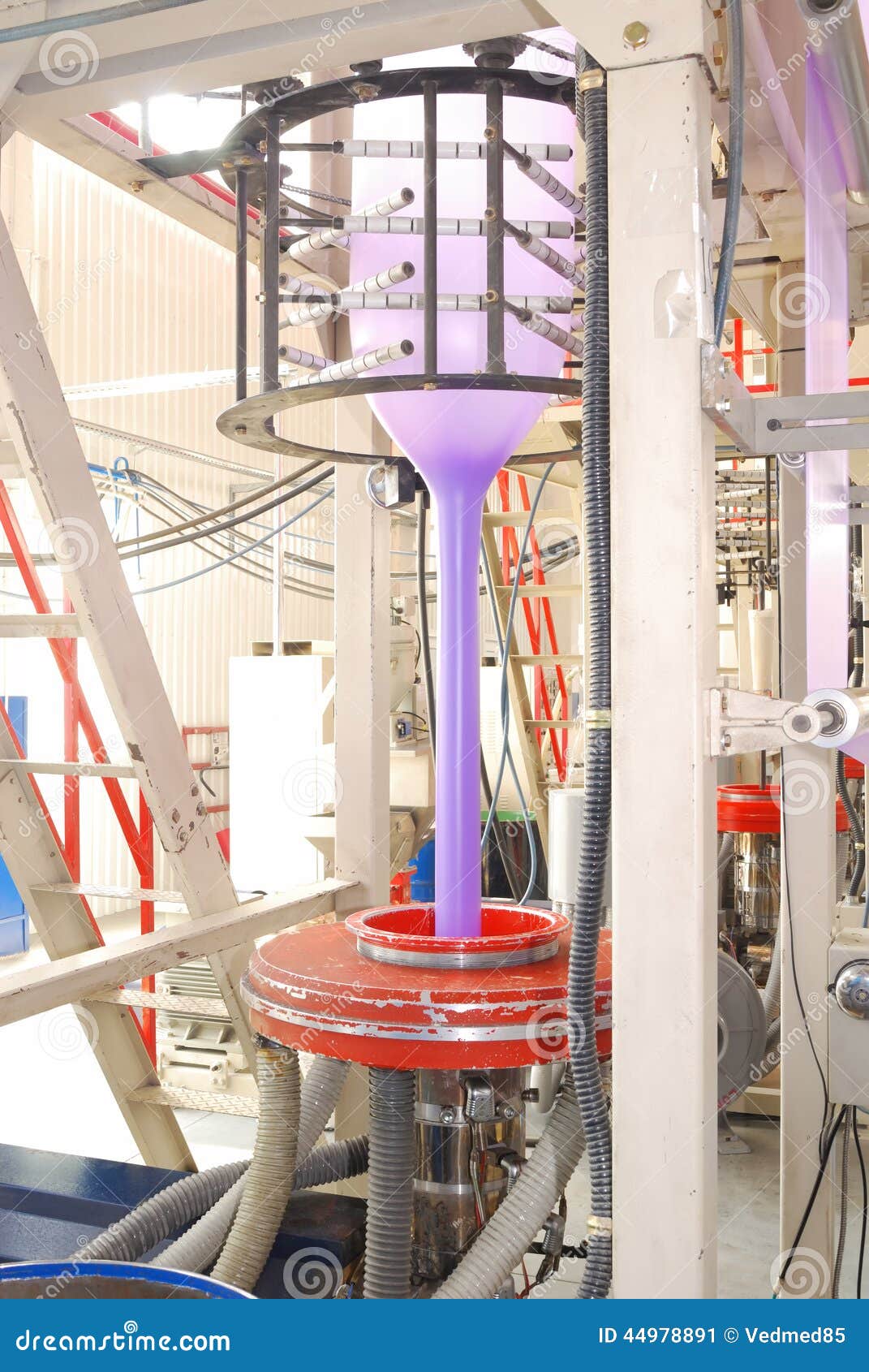 Polyethylene production stock image. Image of machine - 44978891