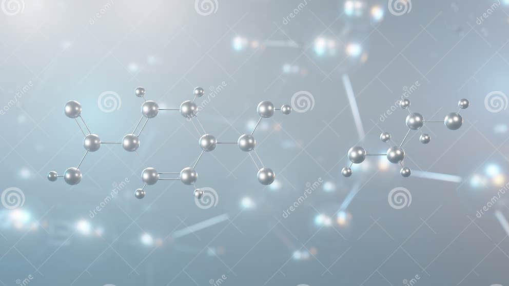 Polyethylene Terephthalate Molecular Structure, 3d Model Molecule ...
