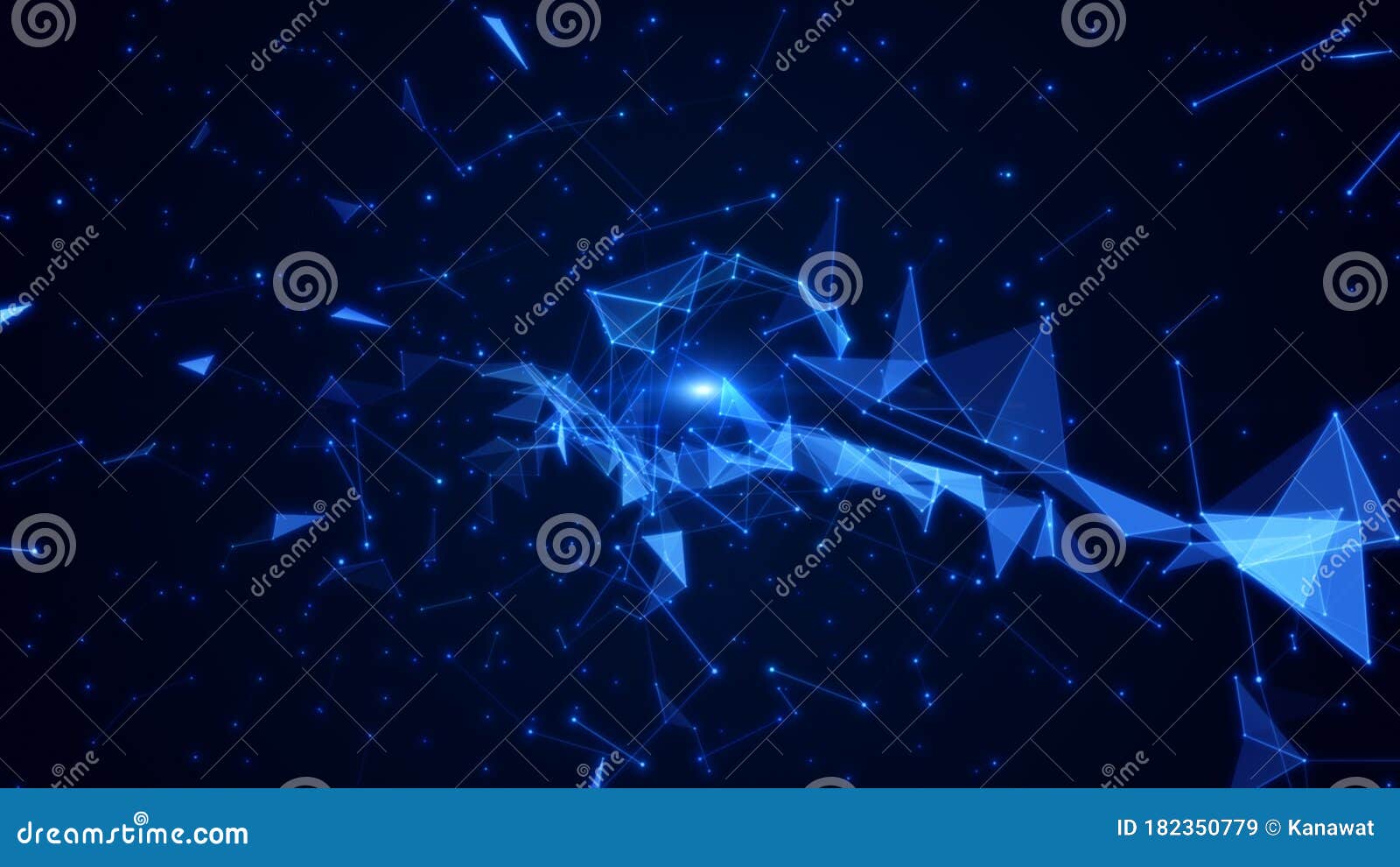 Polygon Abstract Background with Dots and Lines Connect. Technology ...
