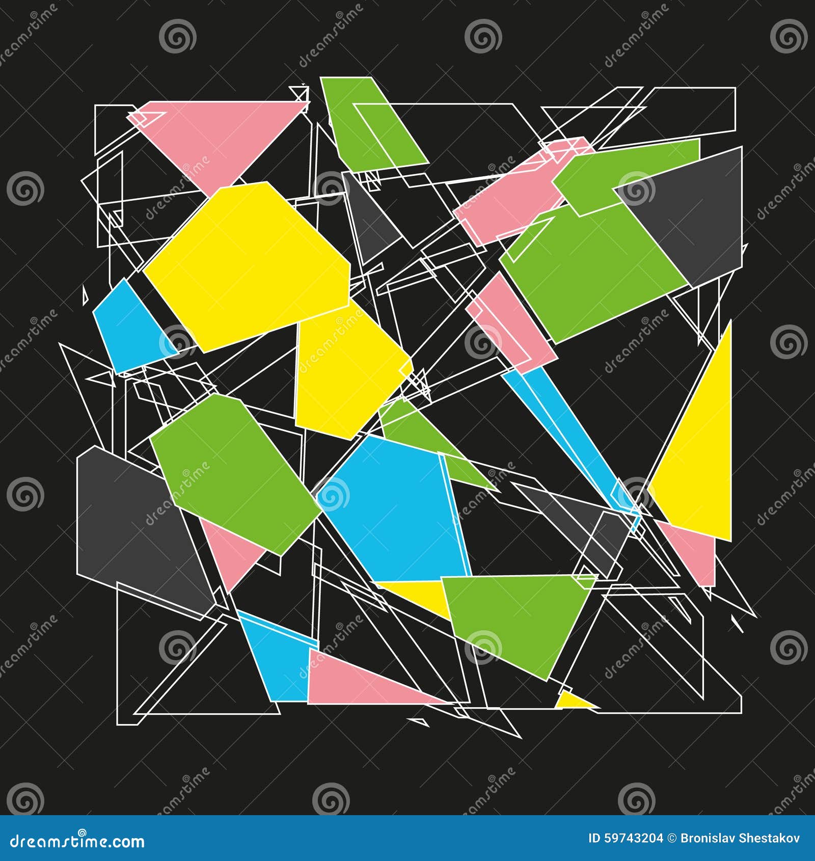 Polygon Abstract Background Stock Vector - Illustration of paper ...