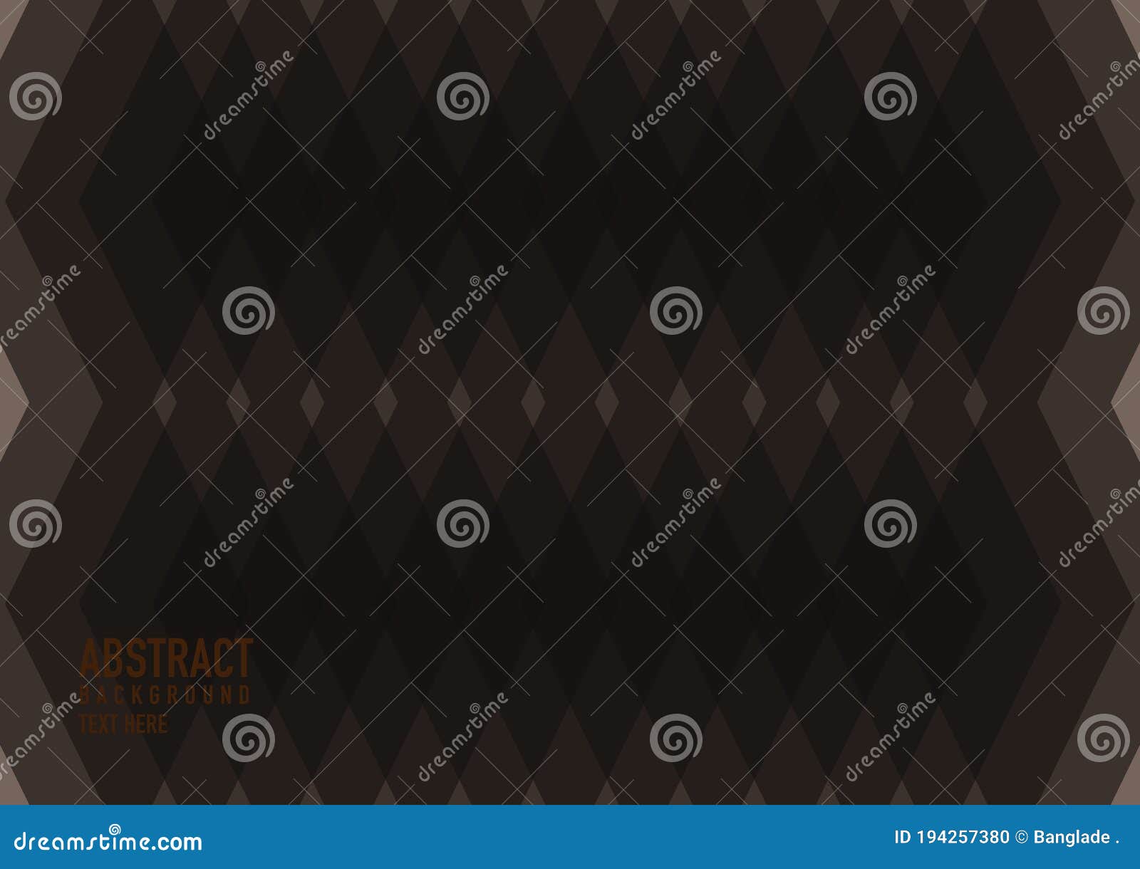 Polygon Abstract on Brown Background. Light Brown Vector Shining ...