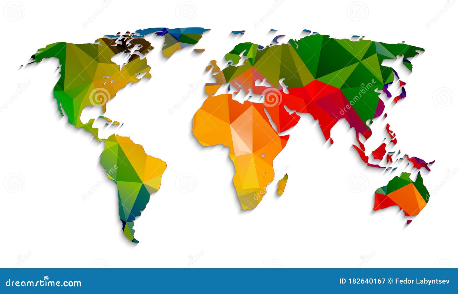 Polygon Abstract Map Vector Illustration Stock Vector - Illustration of ...