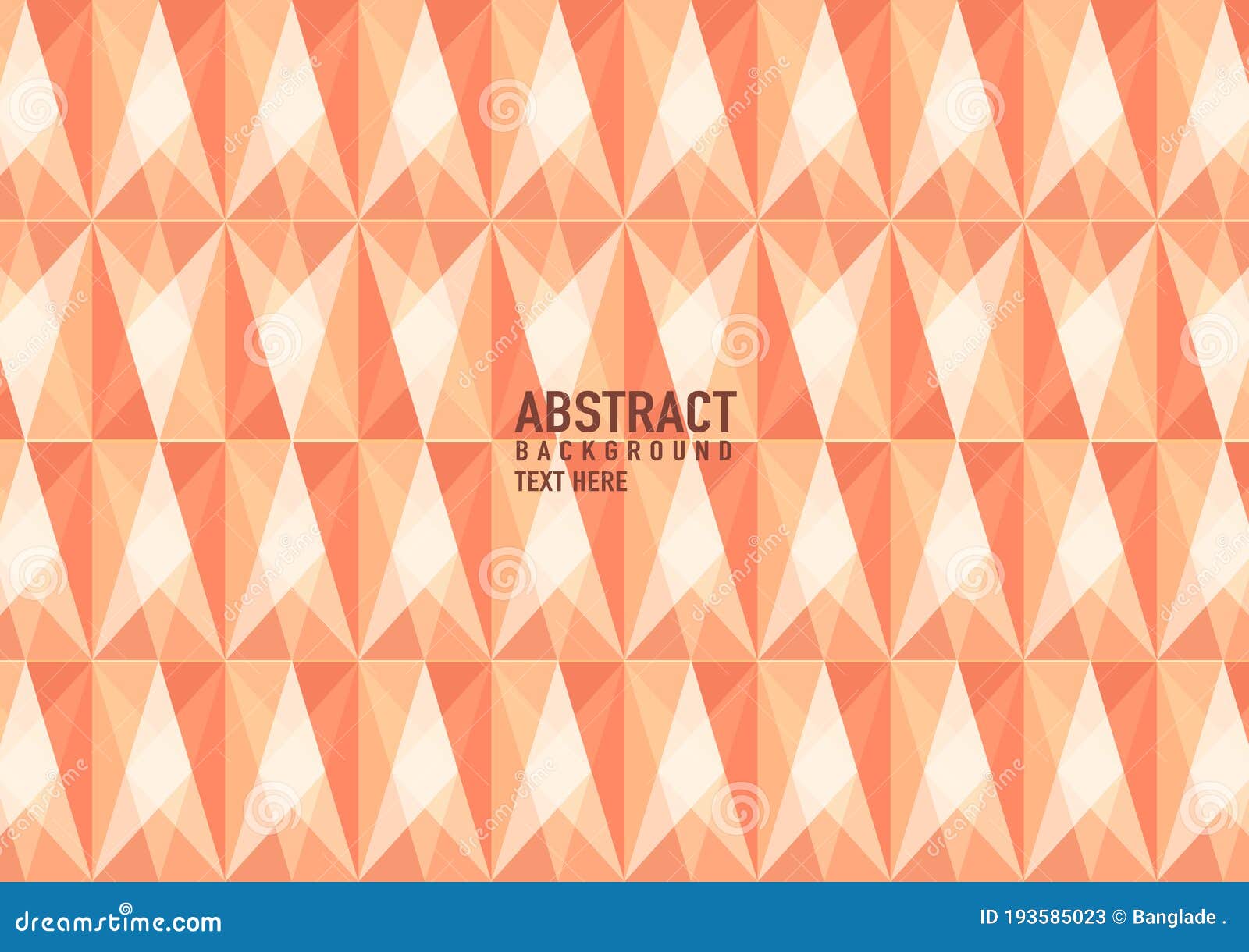Polygon Abstract on Orange Background. Light Orange Vector Shining Triangular Pattern. an ...