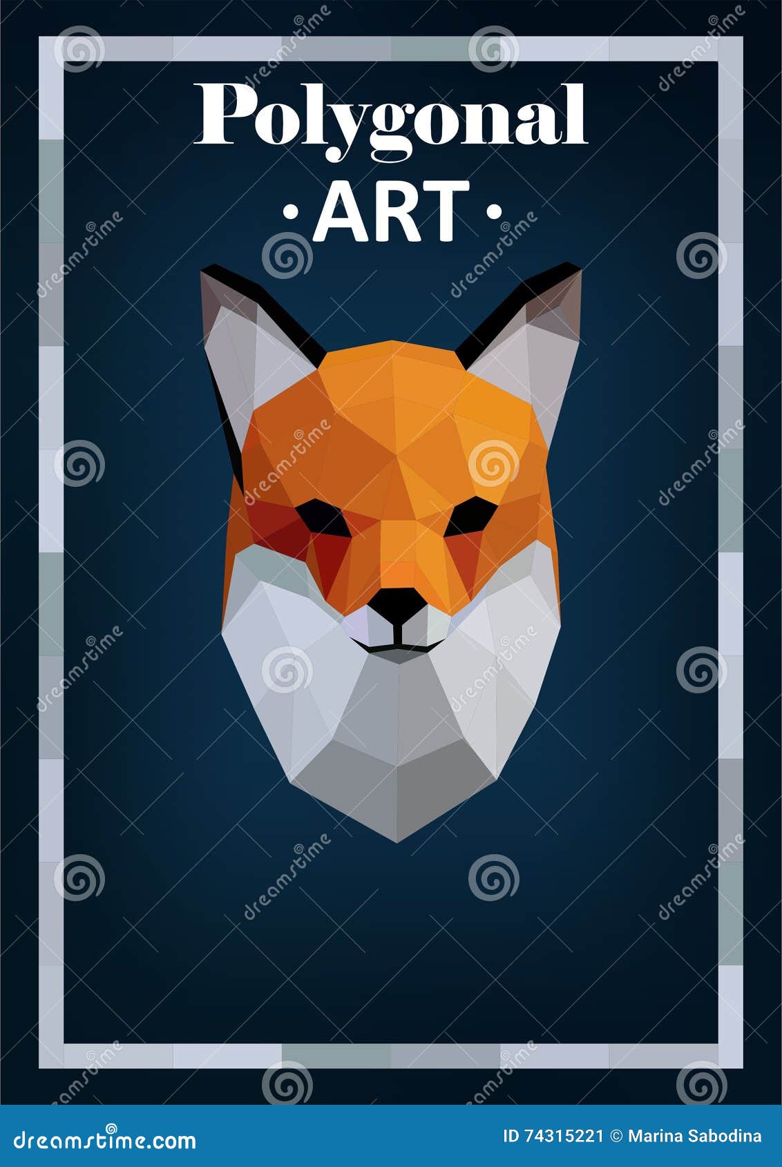 Polygon Animals in Abstract Style Stock Vector - Illustration of light ...