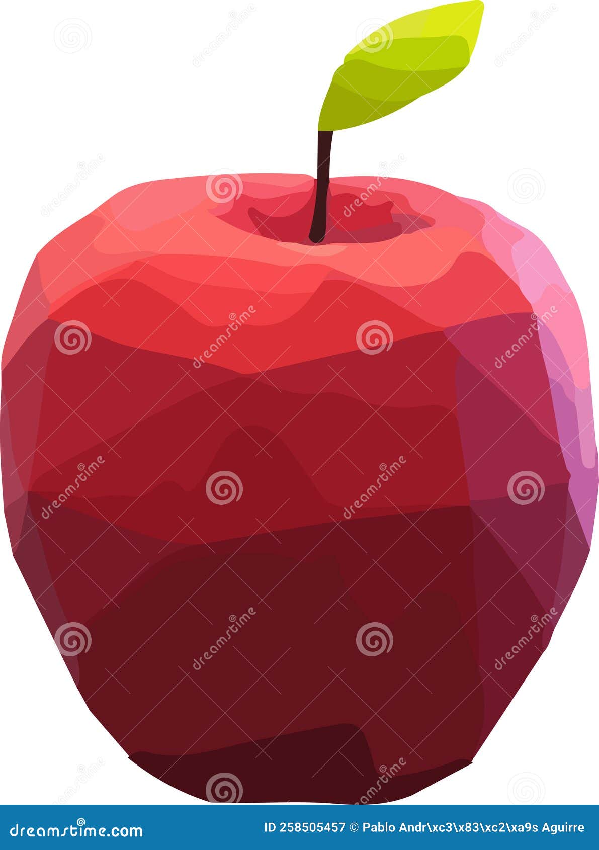 Polygon Apple - Low Poly Apple Stock Vector - Illustration of geometric ...