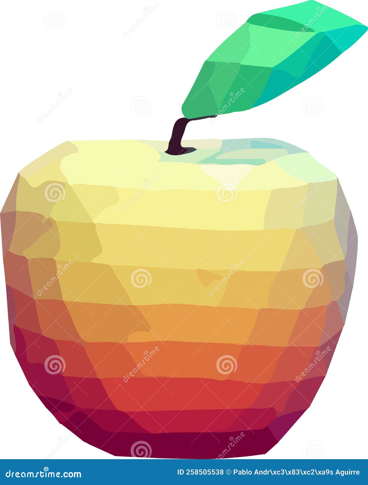 Polygon Apple - Low Poly Apple Stock Vector - Illustration of geometric ...