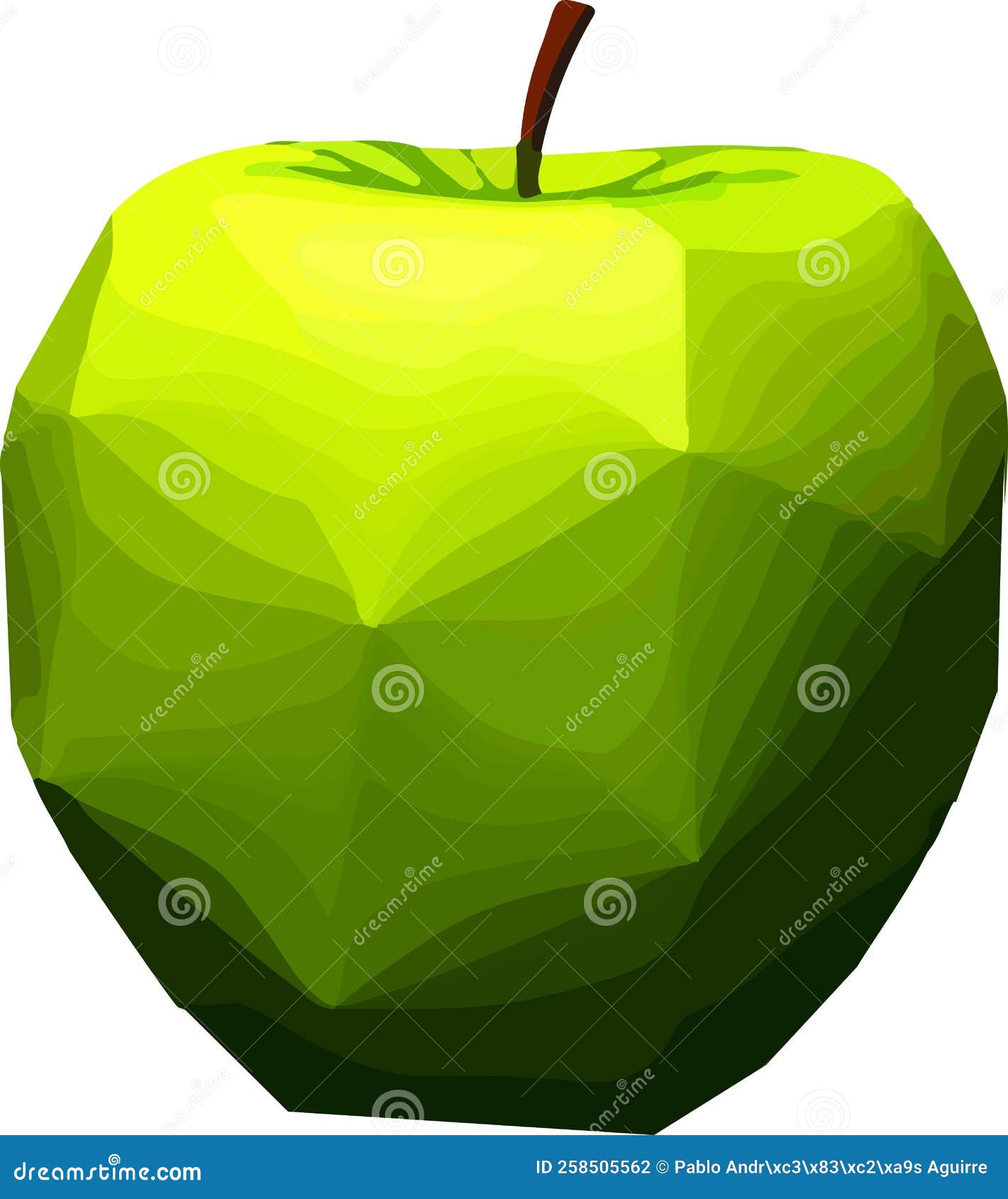 Polygon Apple - Low Poly Apple Stock Vector - Illustration of style ...