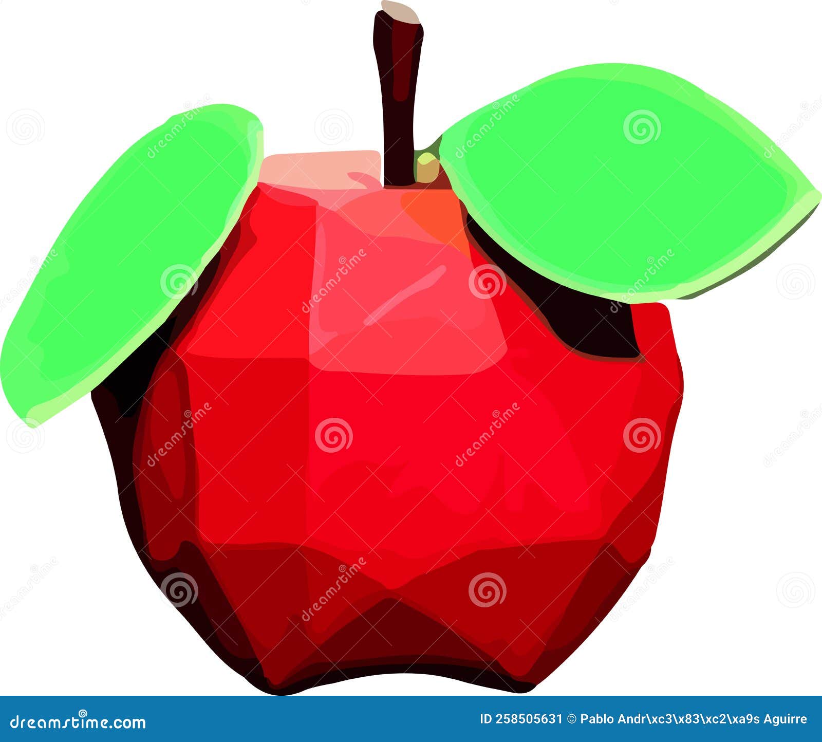 Polygon Apple - Low Poly Apple Stock Vector - Illustration of symbol ...
