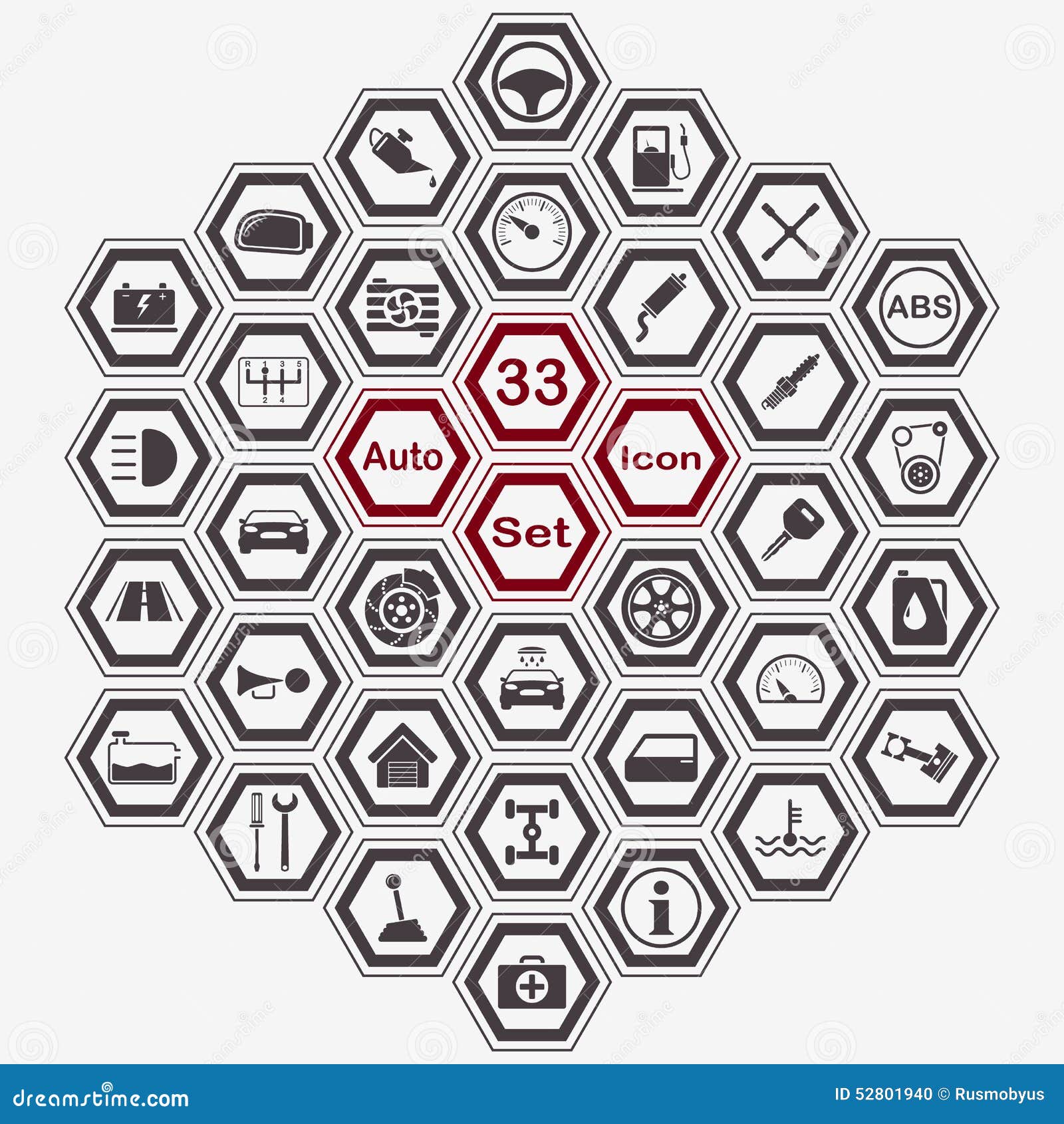 Polygon auto icon set stock vector. Illustration of fuel - 52801940