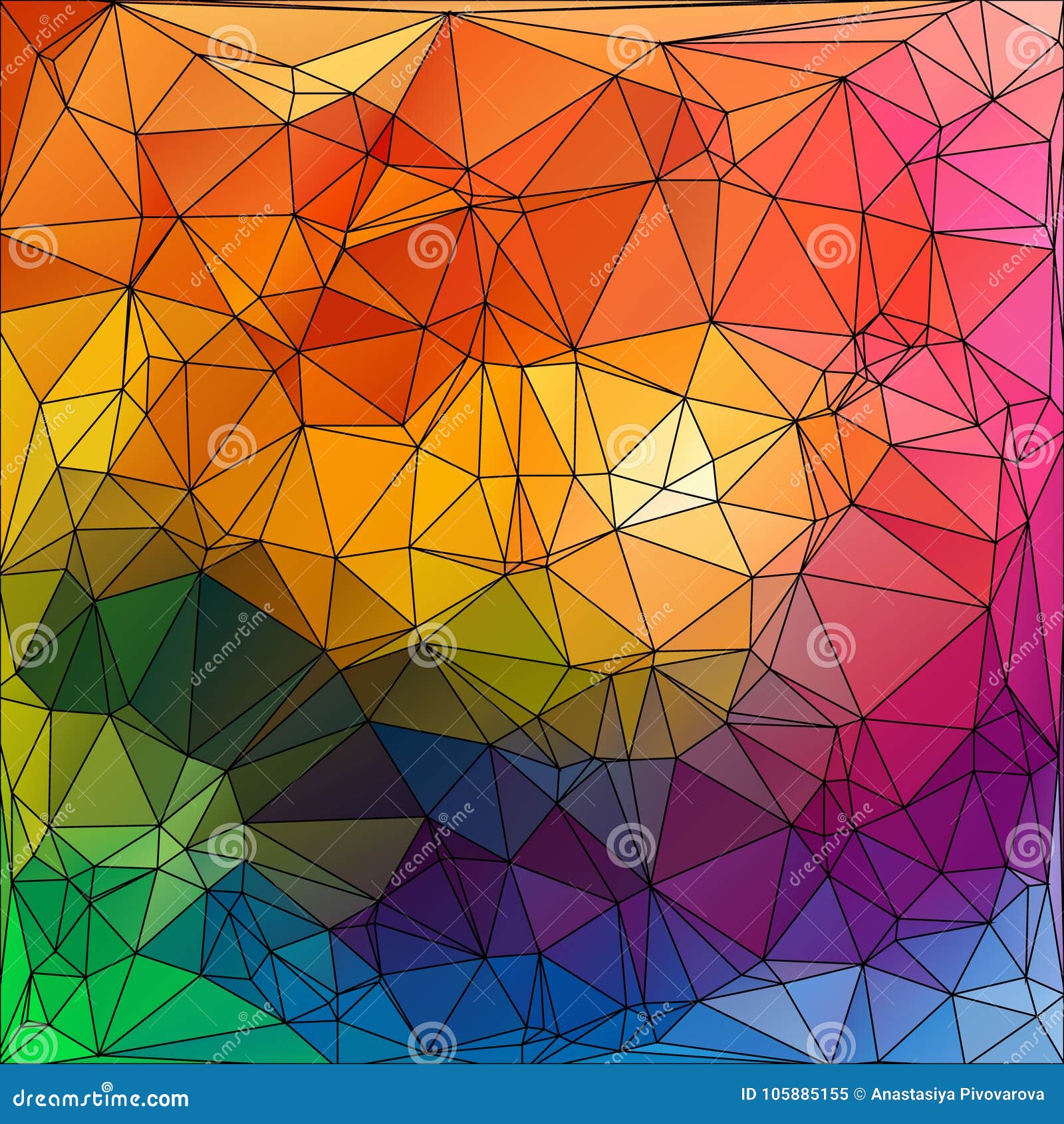 Polygon background stock vector. Illustration of dark - 105885155