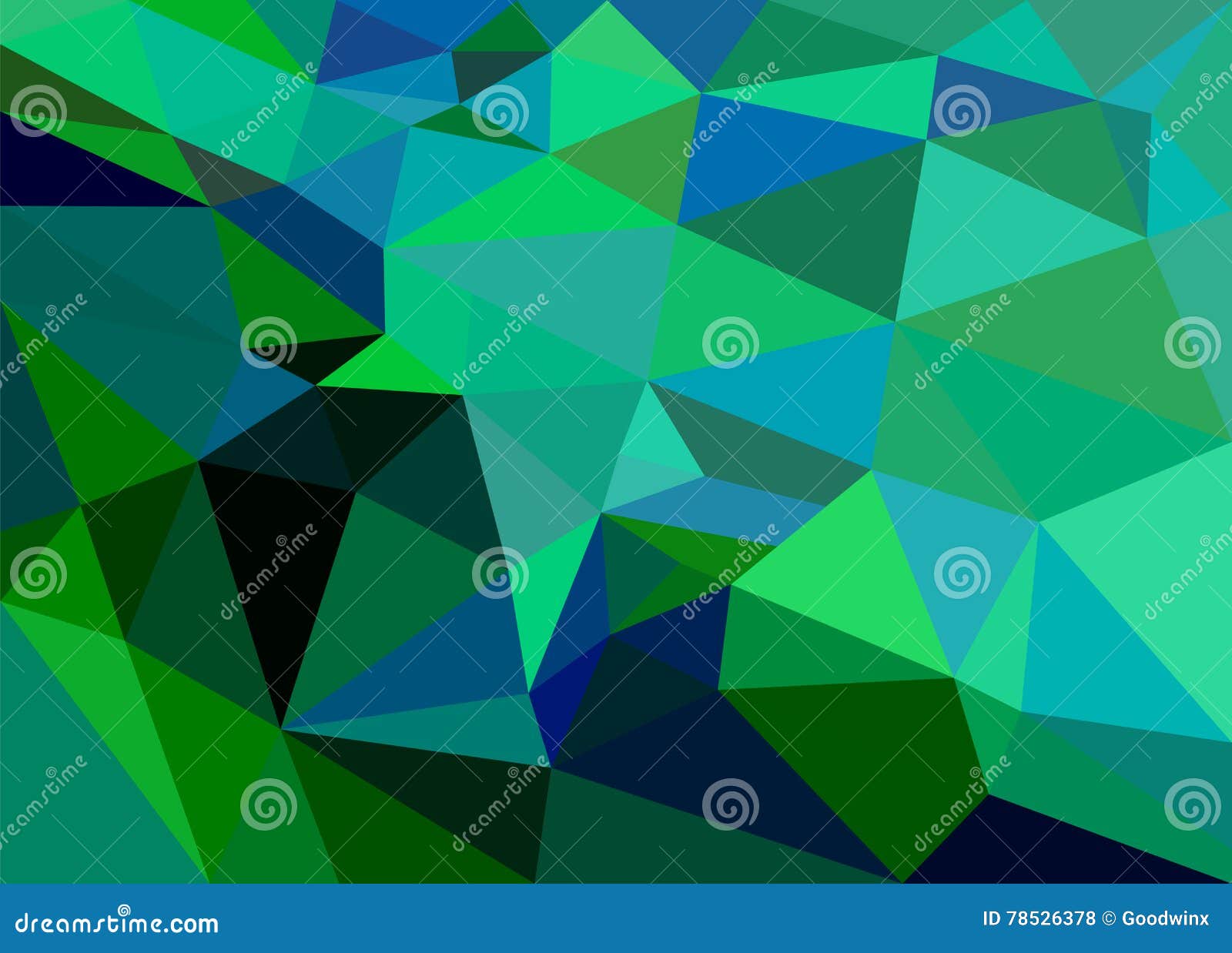 Polygon Background Green Emerald Stock Vector - Illustration of mosaic ...