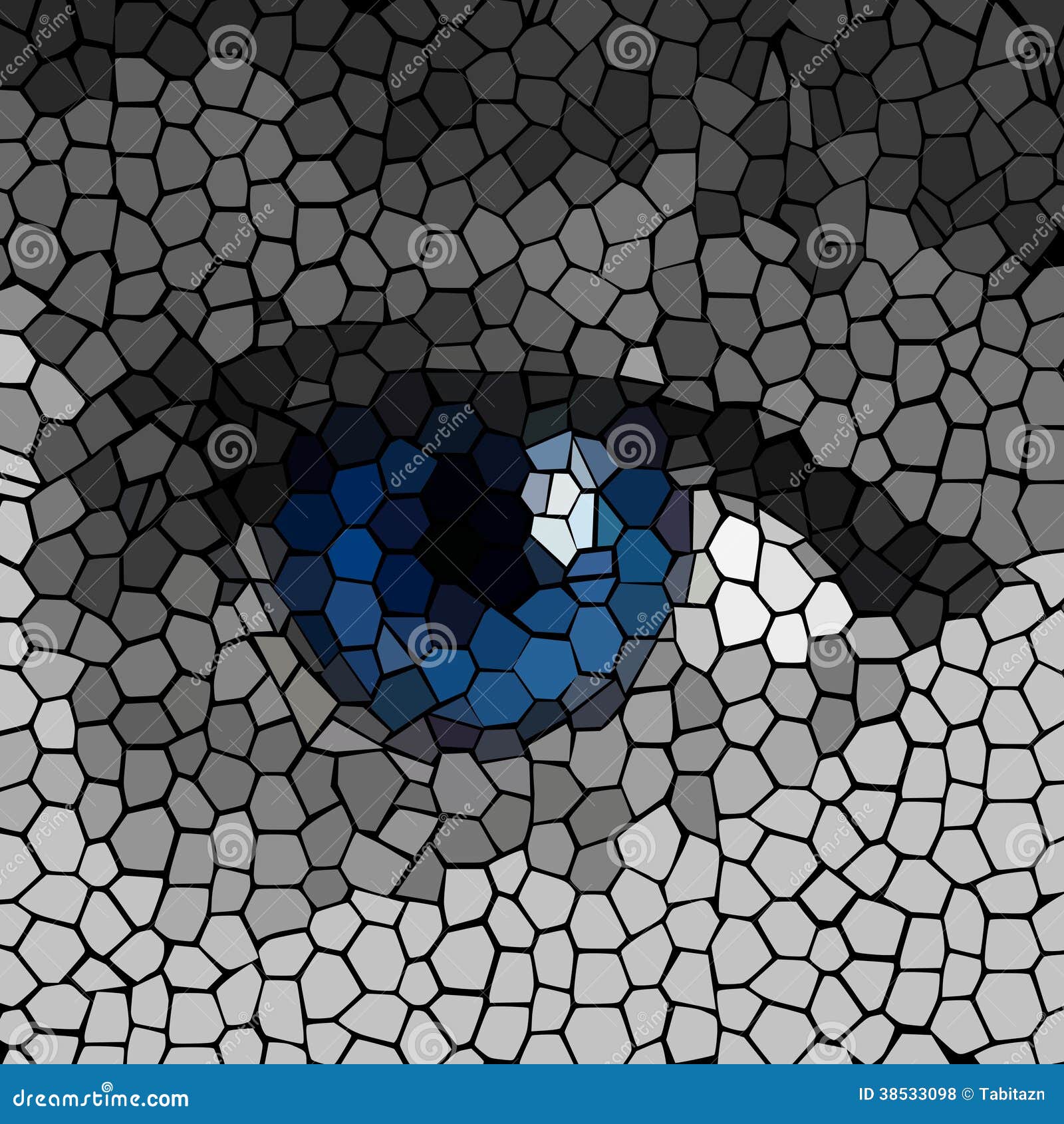 Polygon Background with Human Eye, Stock Vector - Illustration of ...