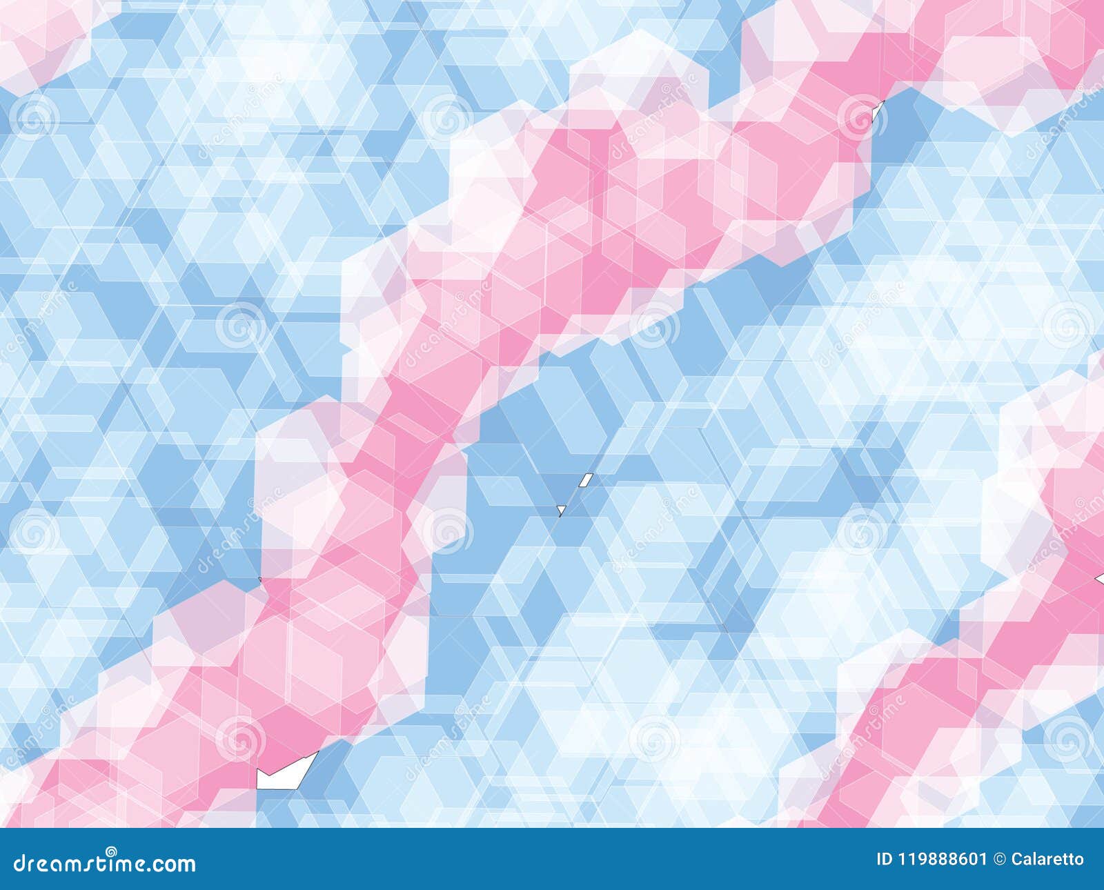 Polygon Pastel Blue Pink Background Stock Illustration - Illustration ...
