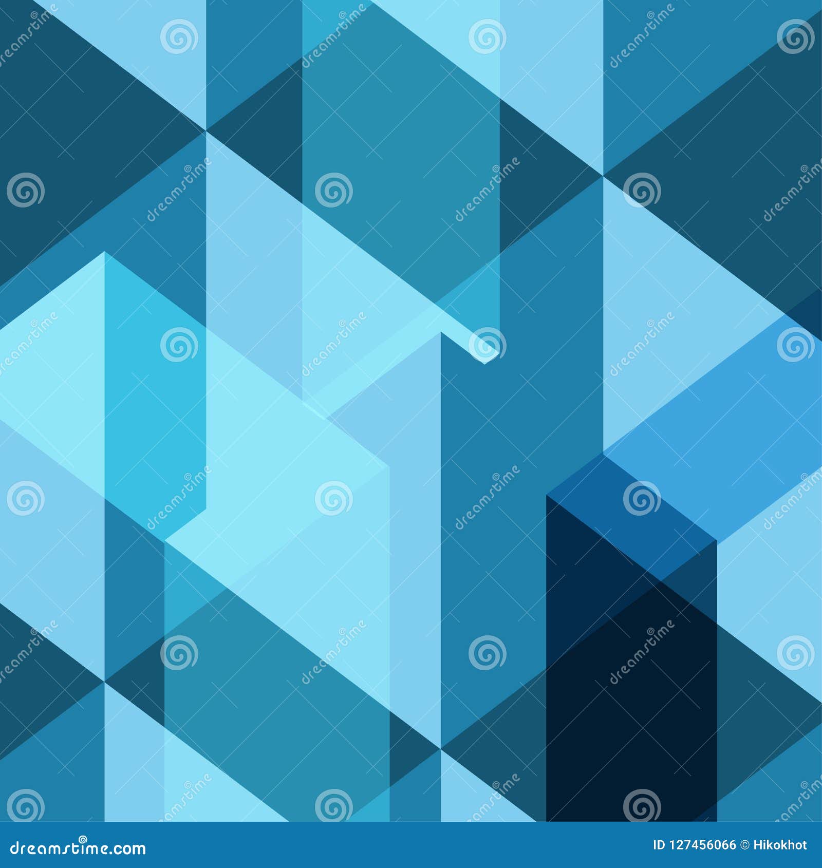 Blue Shade Square Polygon Vector Pattern Background Stock Vector ...